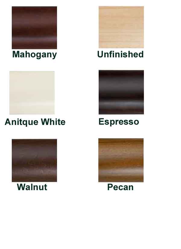 1 3/8 inch Hudson Curtain Rod Finial Curtain Rods