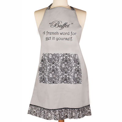 Buffet Word Apron Kitchen