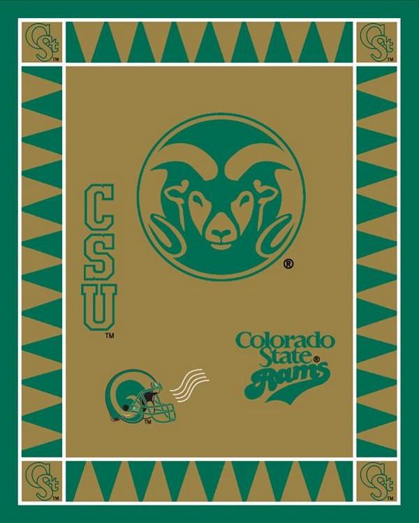 Foust Textiles Inc Colorado State Rams Fleece Panel Fabric