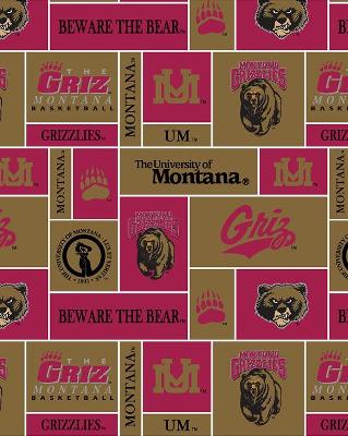 Foust Textiles Inc Montana Grizzlies Fleece Fabric