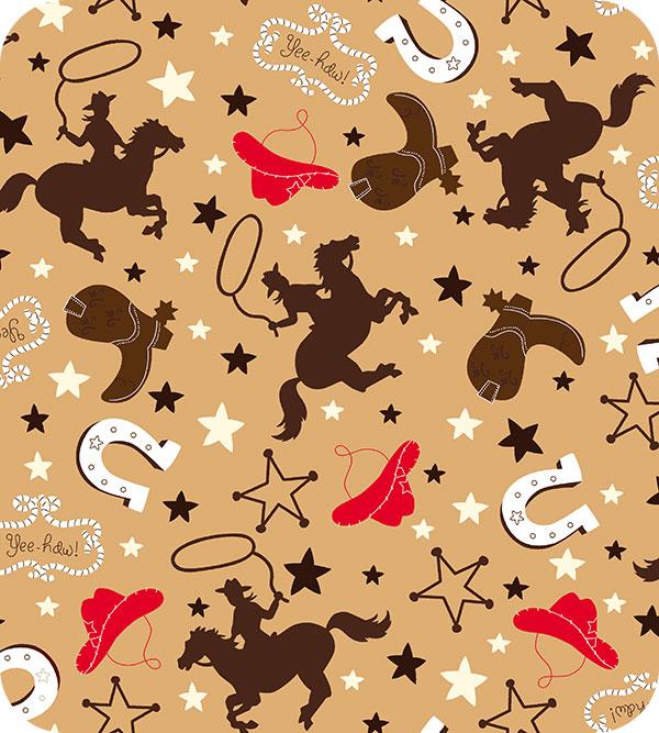 Shannon Fabrics My Lil Buckaroo Camel Cuddle Fleece Fabric