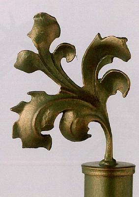 Fall Leaf Finial Pair Curtain Rods