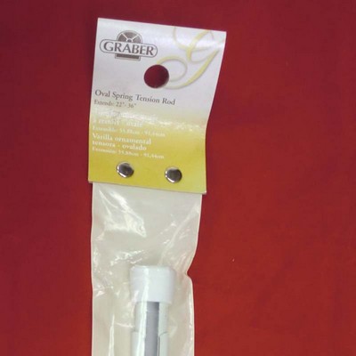 Oval Spring Tension Rods Curtain Rods