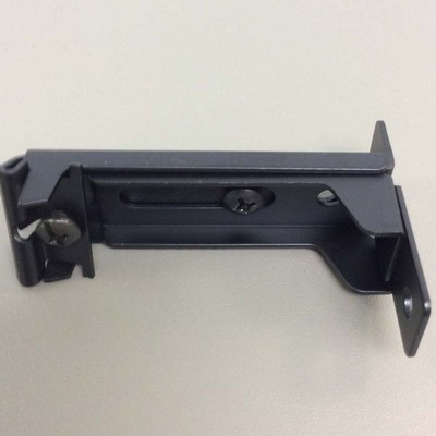 Traverse Rod Center Support Bracket - Black Curtain Rods