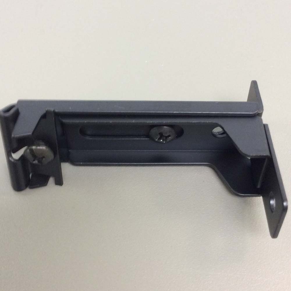 Traverse Rod Center Support Bracket - Black Curtain Rods