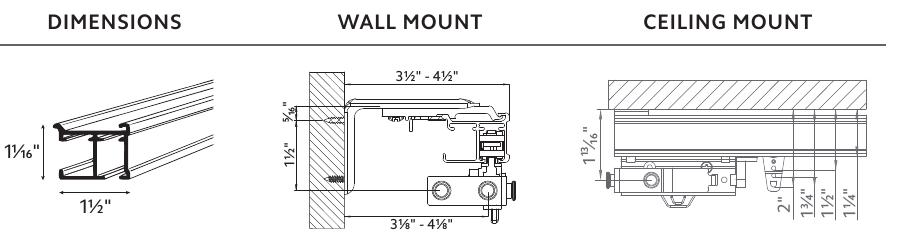 Architrac Series 94001 Kirsch Traverse Rods Pleated Assembled Sets ...