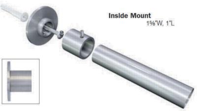 Inside Mount Bracket Curtain Rods
