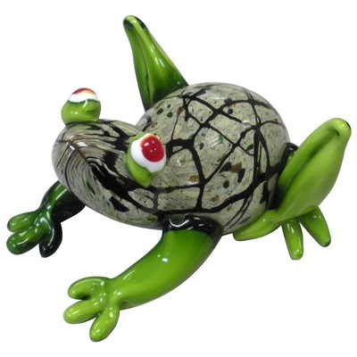 Gentle Handcrafted Frog Art Glass Figurine Accessories