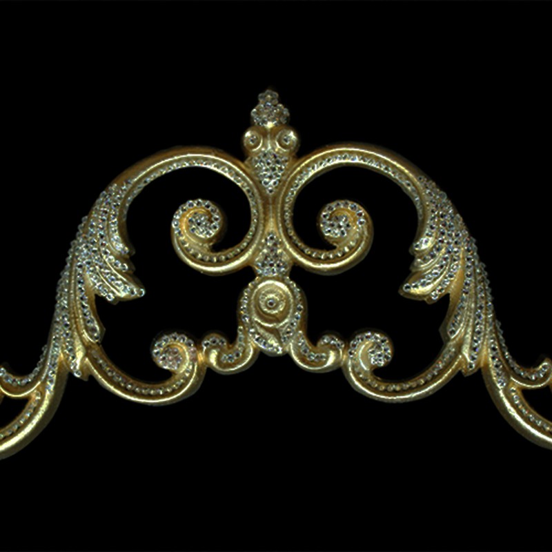 Venetian Crown Rusty Gold Curtain Rods