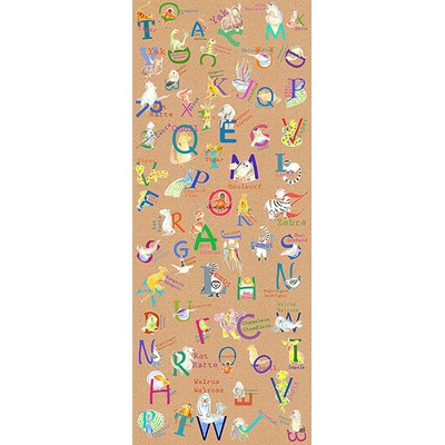 Animals A-Z Wall Mural Wallpaper
