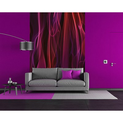 Red Smoke Wall Mural Wallpaper