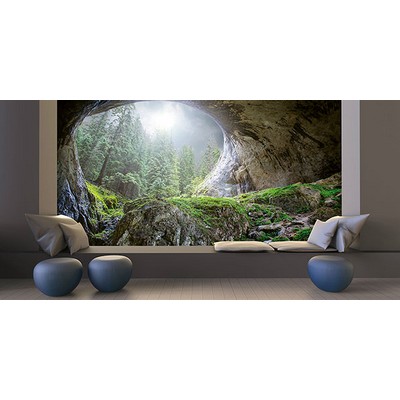 Cave In The Forest Wall Mural Wallpaper