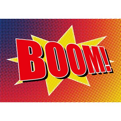 Boom Comic Wall Mural Wallpaper