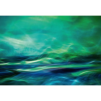 Green Waterscape Wall Mural Wallpaper