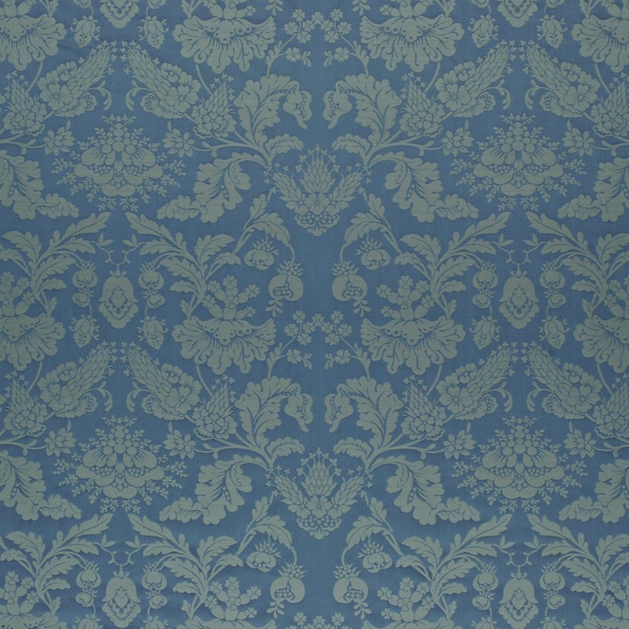 Ralph Lauren Ryders Cove Damask Steel Blue Fabric