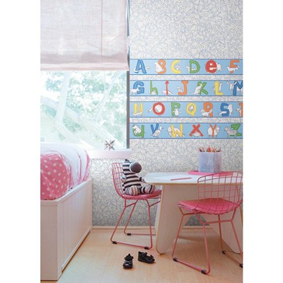 Waverly Wallpaper Animal Crackers Alphabet Border Wallpaper
