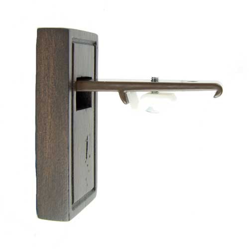 Traverse Rod Bracket Single Chocolate Curtain Rods
