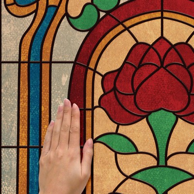 Stranger Things Creel House Rose Window Xl Giant Peel & Stick Wall ...