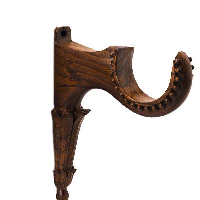 Decorative Curtain Rod Bracket Fruitwood 16 Curtain Rods