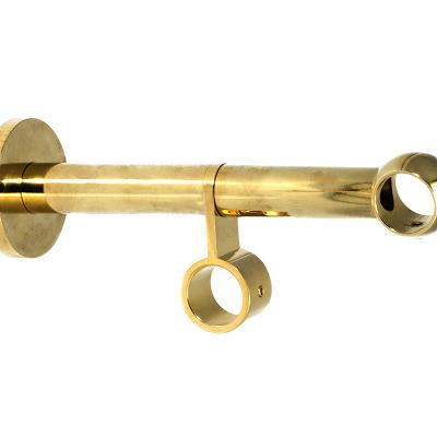 Double Loop Curtain Rod Bracket Gold Brass 36 Curtain Rods