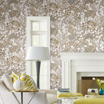 York Wallcovering Neutral Forest Floor Wallpaper Wallpaper