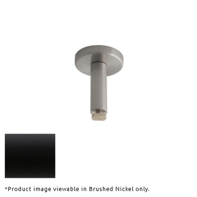 Single Rod Ceiling Mount H-Rail Curtain Track Matte Black Curtain Rods