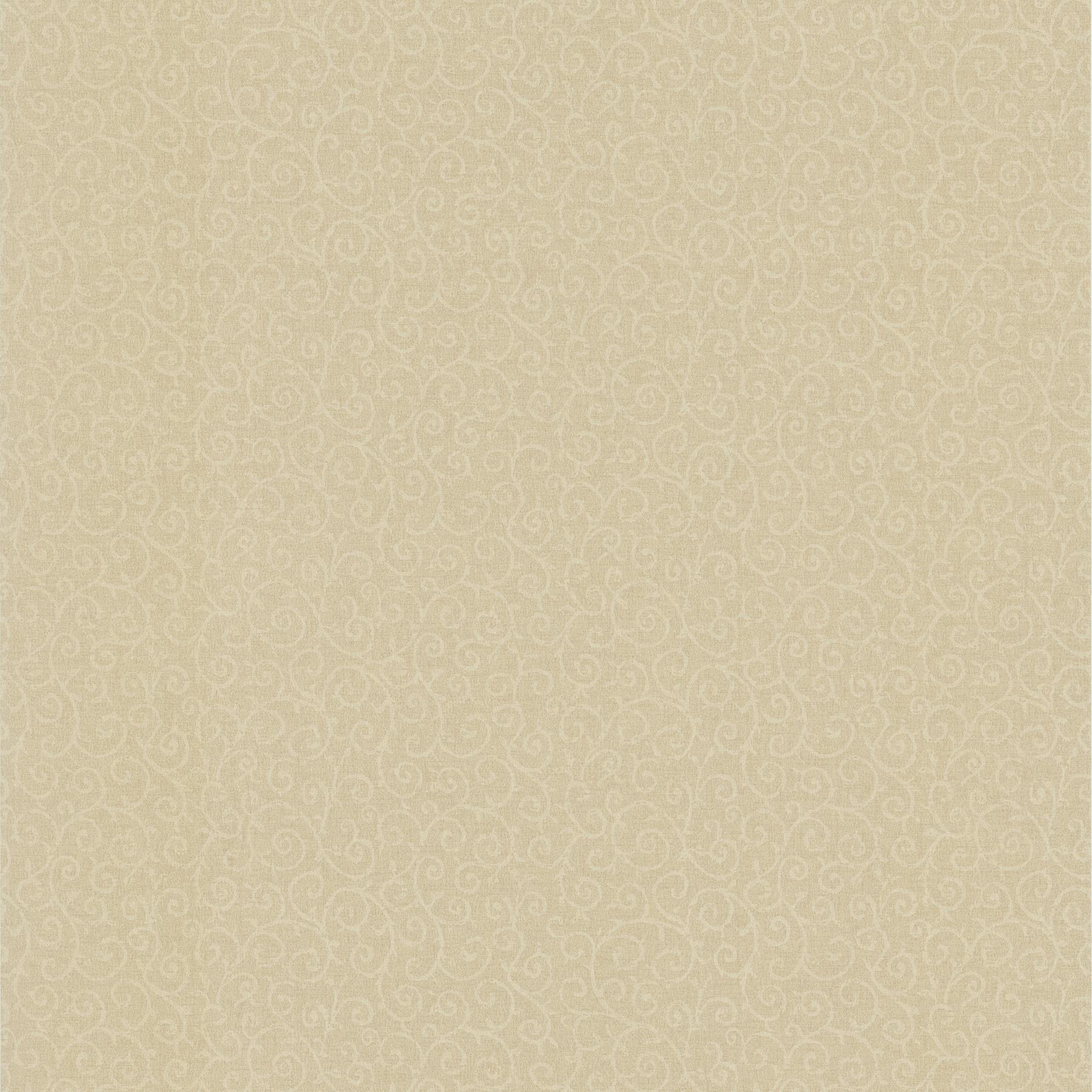 Brewster Wallcovering Tribe Scroll Beige Scroll Texture Wallpaper