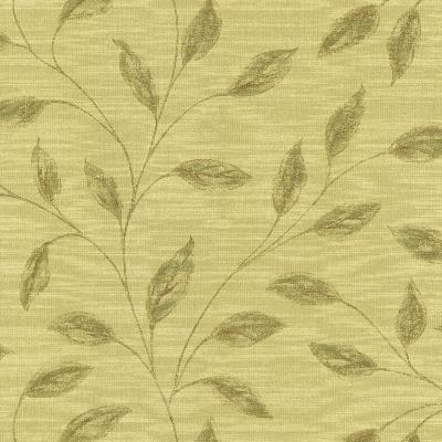 Brewster Wallcovering Elspeth Light Green Metallic Leaf Wallpaper