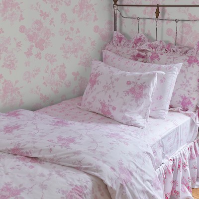 Brewster Wallcovering Everblooming Rosettes Pink Jam Cabbage Rose ...