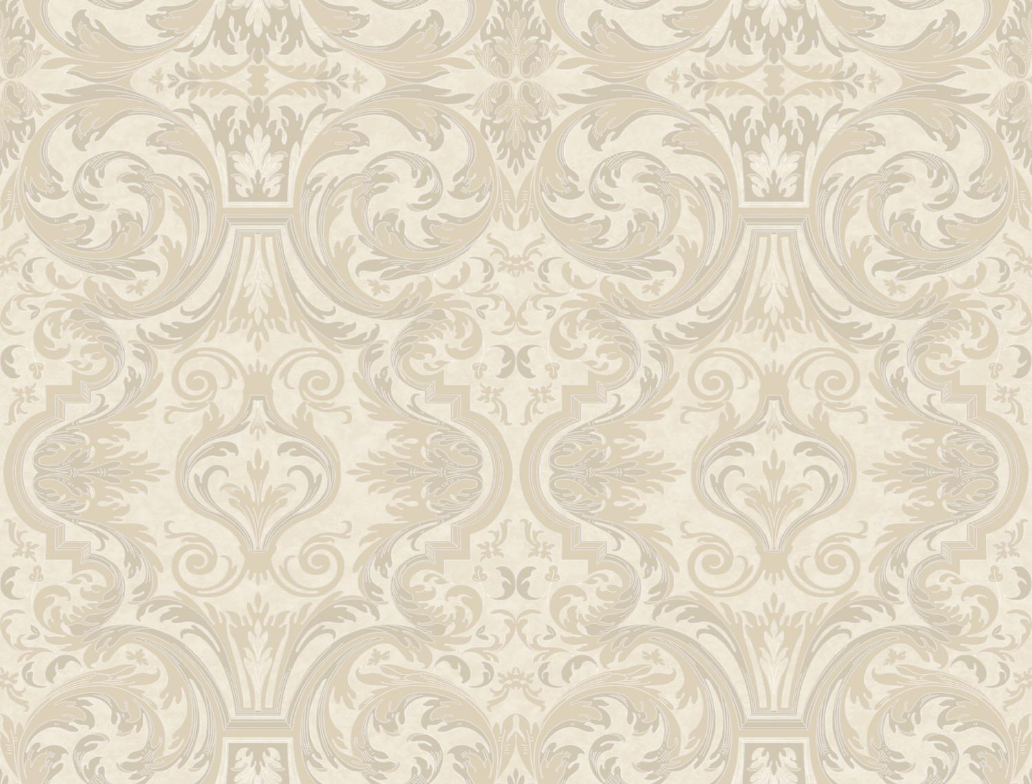 Brewster Wallcovering Guinevere Winter Baroque Marquetry Wallpaper ...