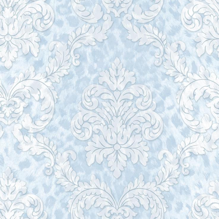 Brewster Wallcovering Gabriella Light Blue Ogge Busy Toss Wallpaper ...