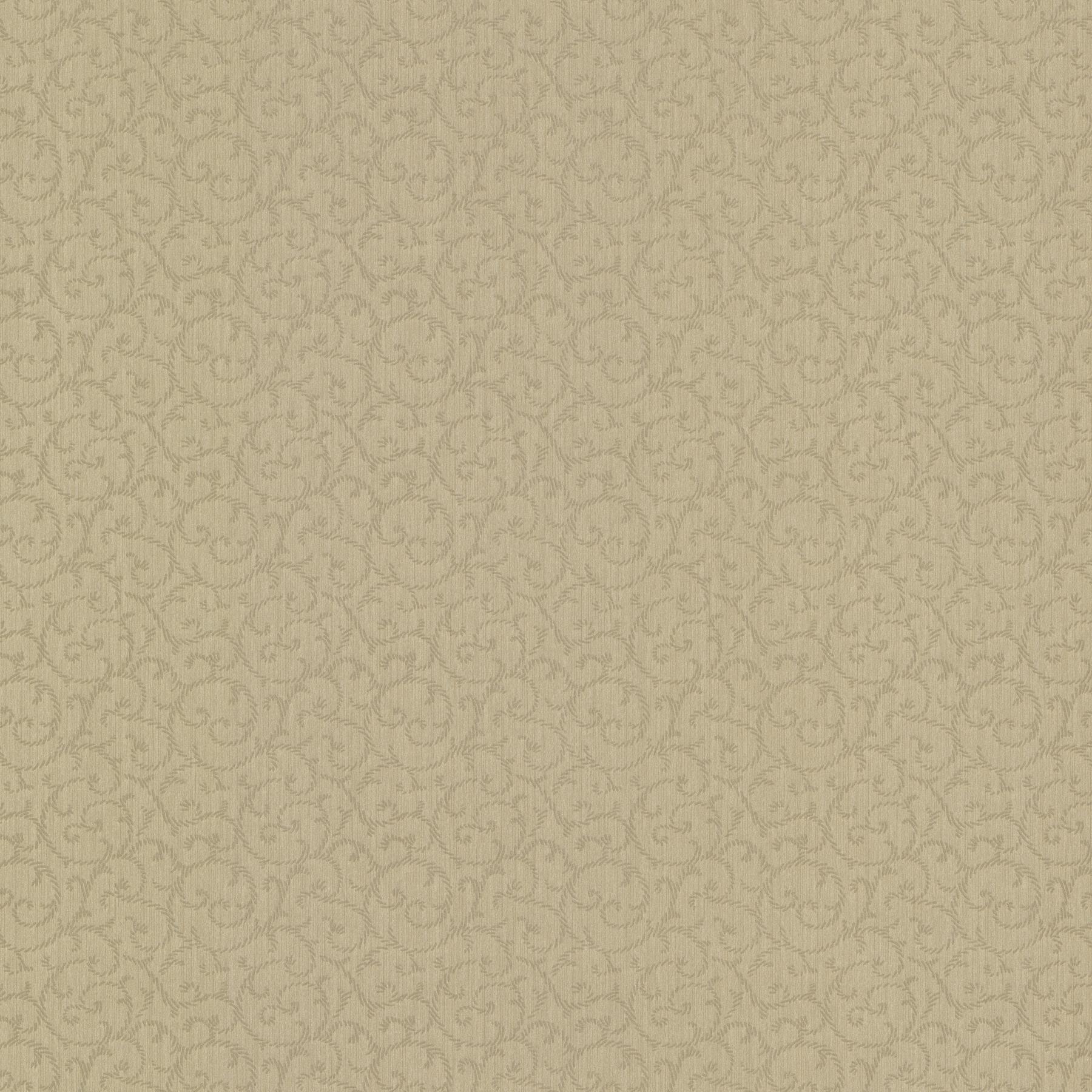 Brewster Wallcovering Flo Olive Embroidered Scroll Texture Wallpaper