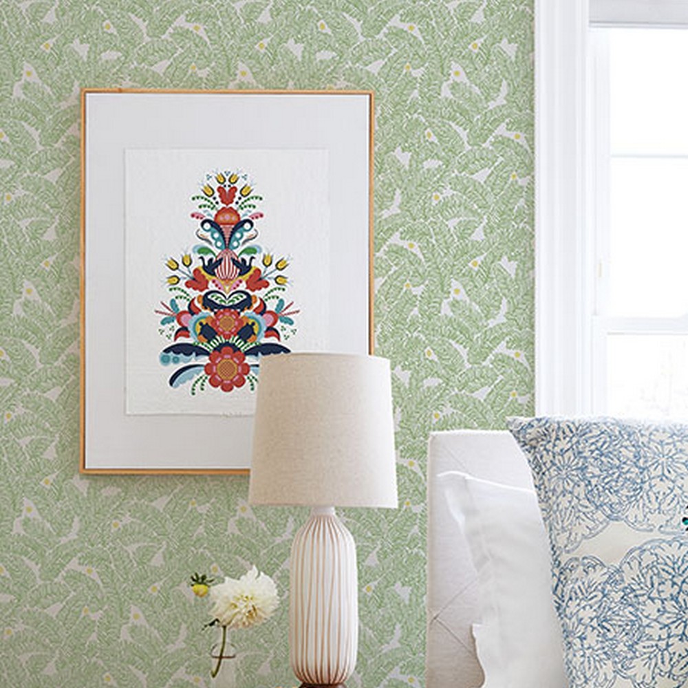 Brewster Wallcovering Green Fernanda Peel & Stick Wallpaper NUS4159 ...