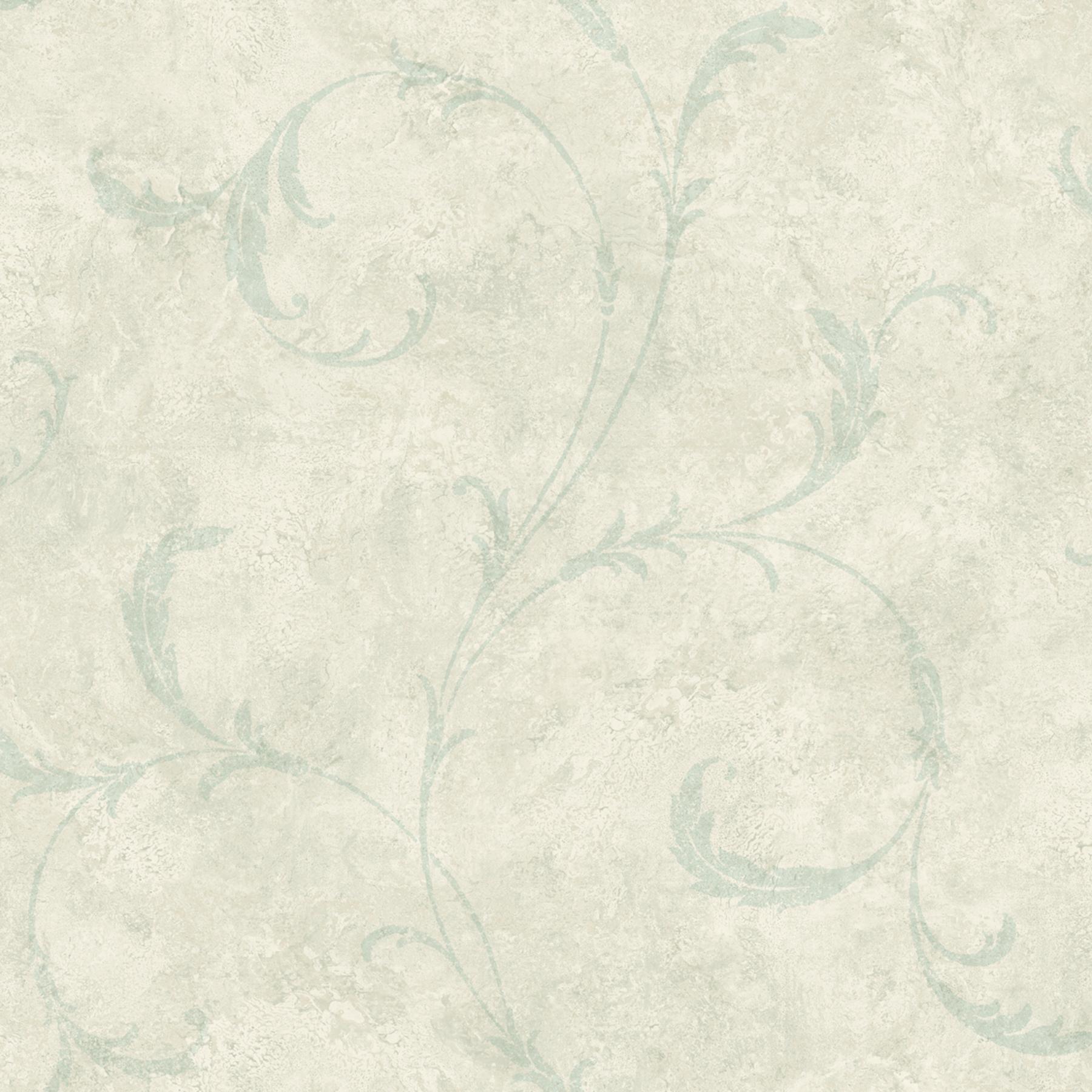 Brewster Wallcovering Vesuvius Grey Marble Scroll Wallpaper